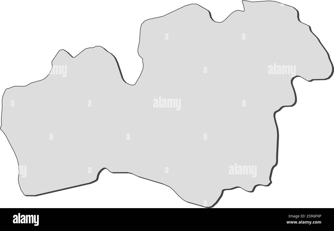 Map of Kronoberg County, a province of Sweden Stock Vector Image & Art ...