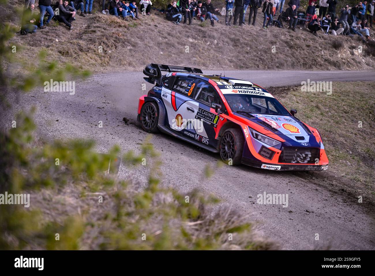 Driver Ott Tanak And Co-Driver Martin Jarveoja Of The Hyundai Shell ...