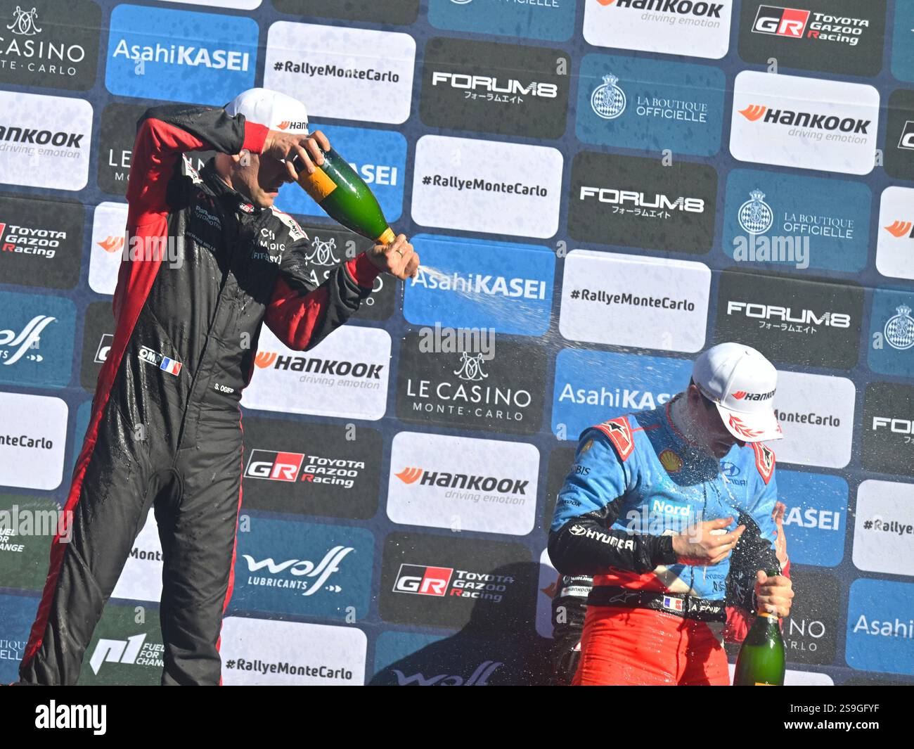 Driver Elfyn Evans And Co-Driver Scott Martin And Driver Sebastien ...