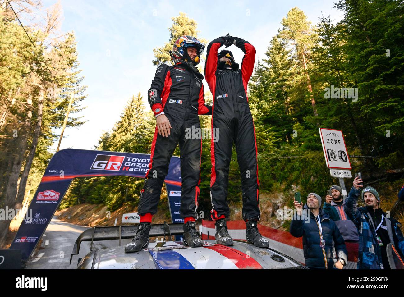 The Driver Sebastien Ogier And Co-Driver Vincent Landais Of The Team ...