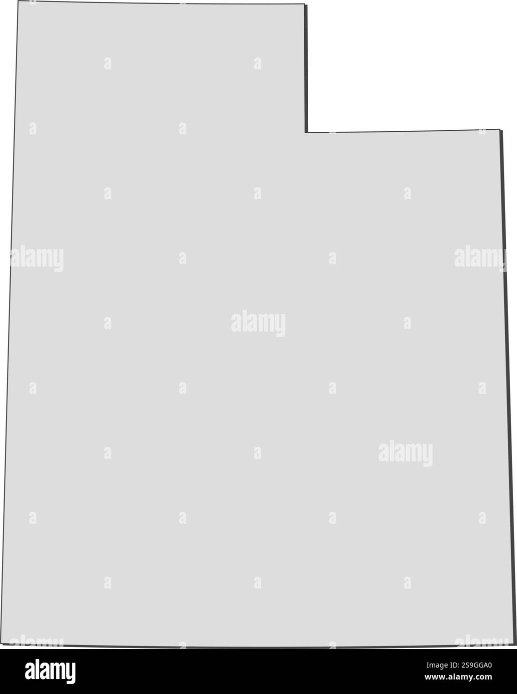 Map of Utah, a province of United States Stock Vector Image & Art - Alamy