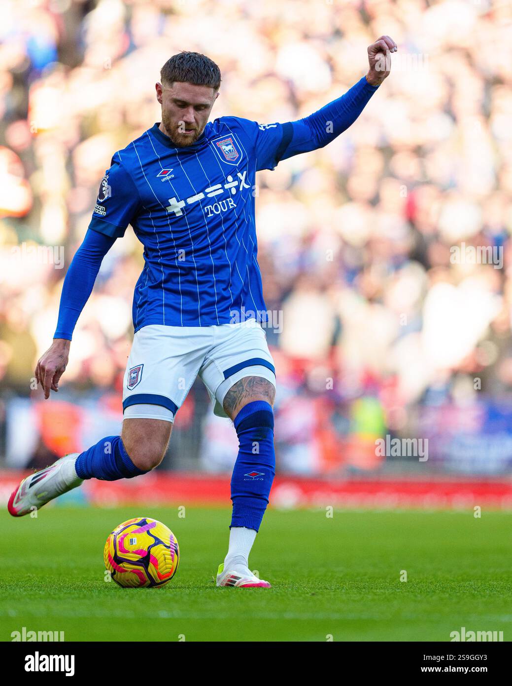 Ipswich Town's Wes Burns during the Premier League match between ...