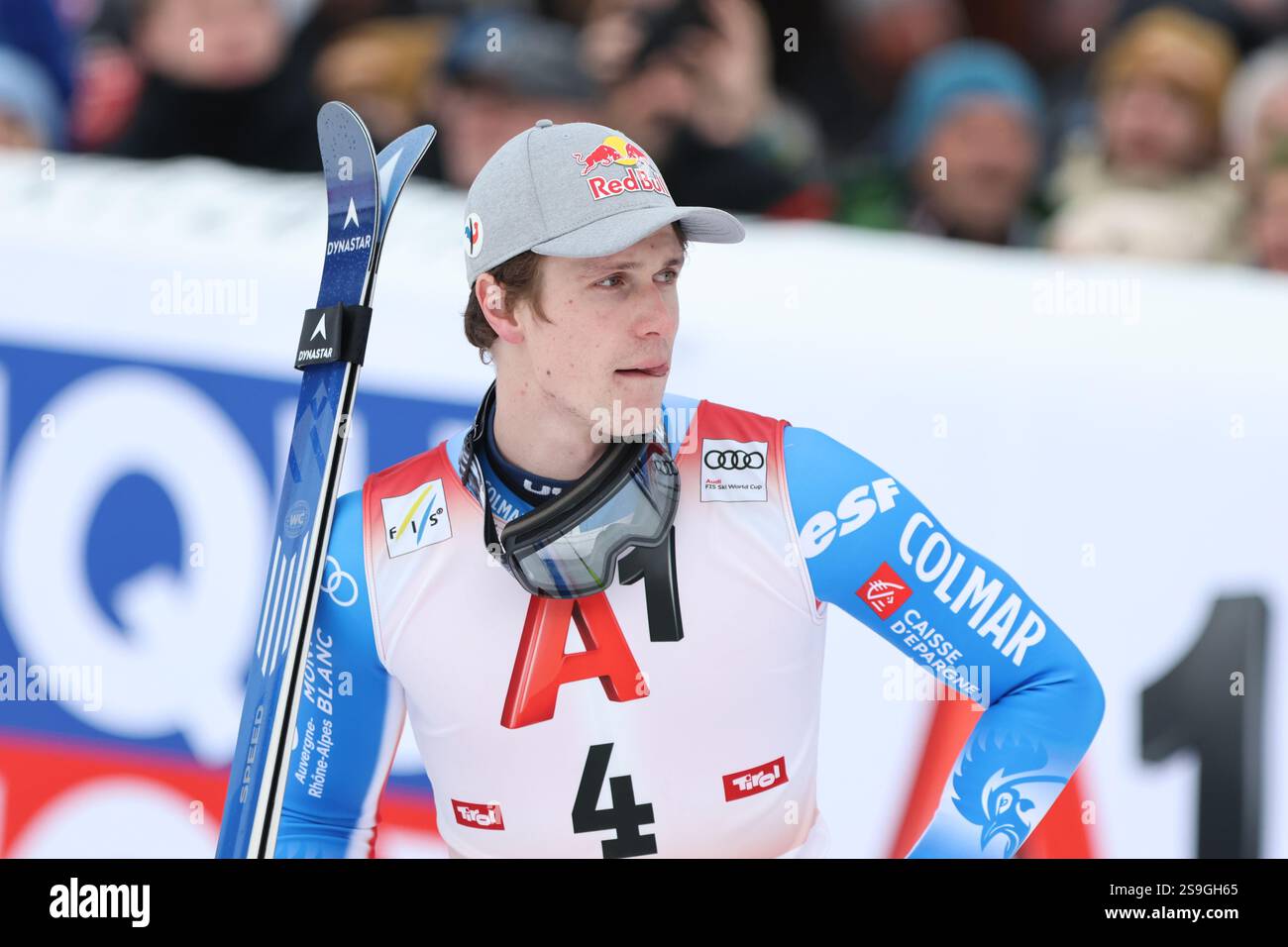 KITZBUEHEL, AUSTRIA - JANUARY 26: Clement Noel of France during the ...