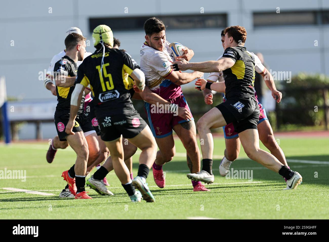 FFOO Rugby attack during FFOO Rugby vs Rugby Viadana, Italian Serie A ...