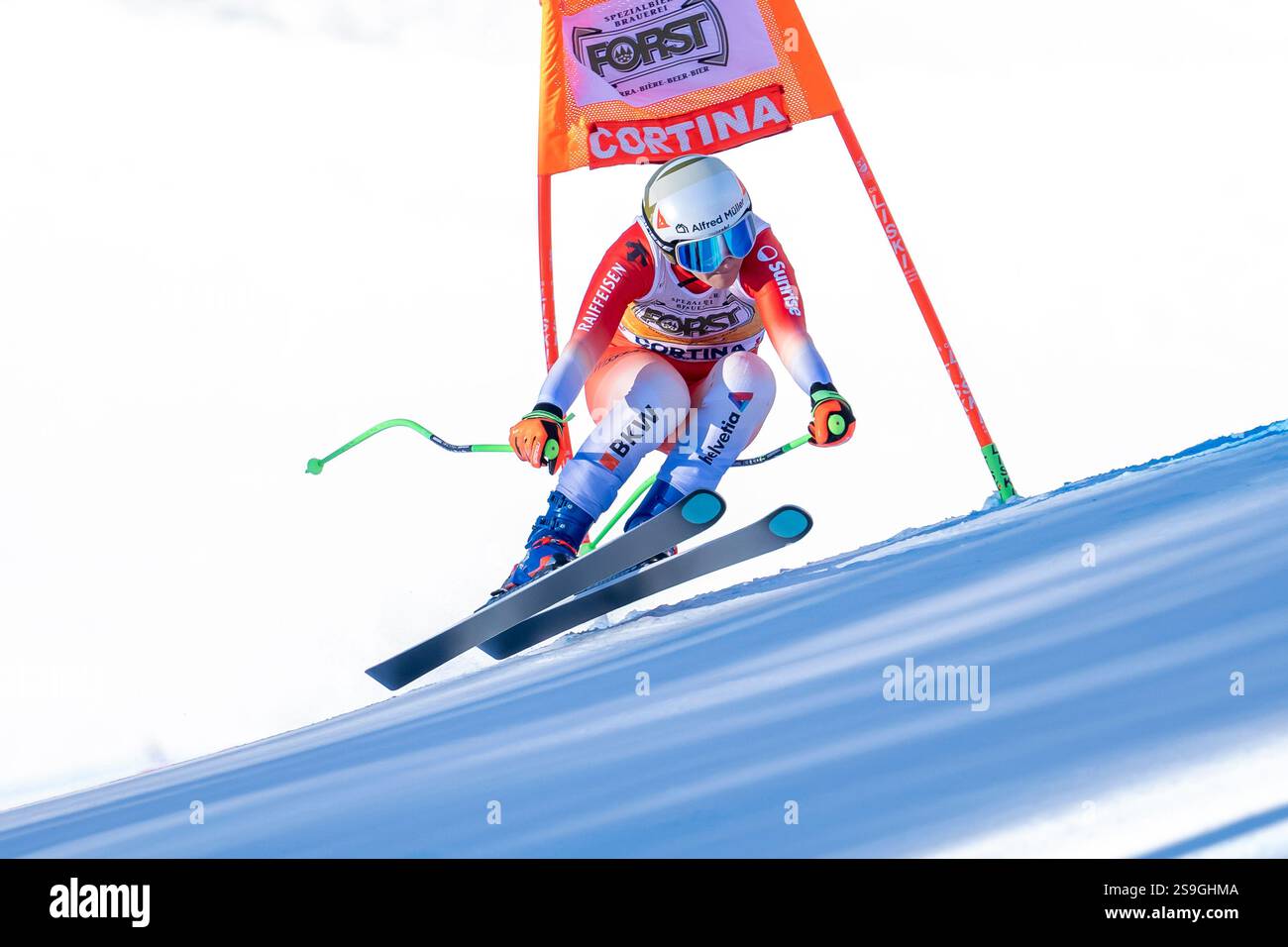 Cortina d’Ampezzo, Italy 18 January 2025. MING-NUFER Priska (SUI ...