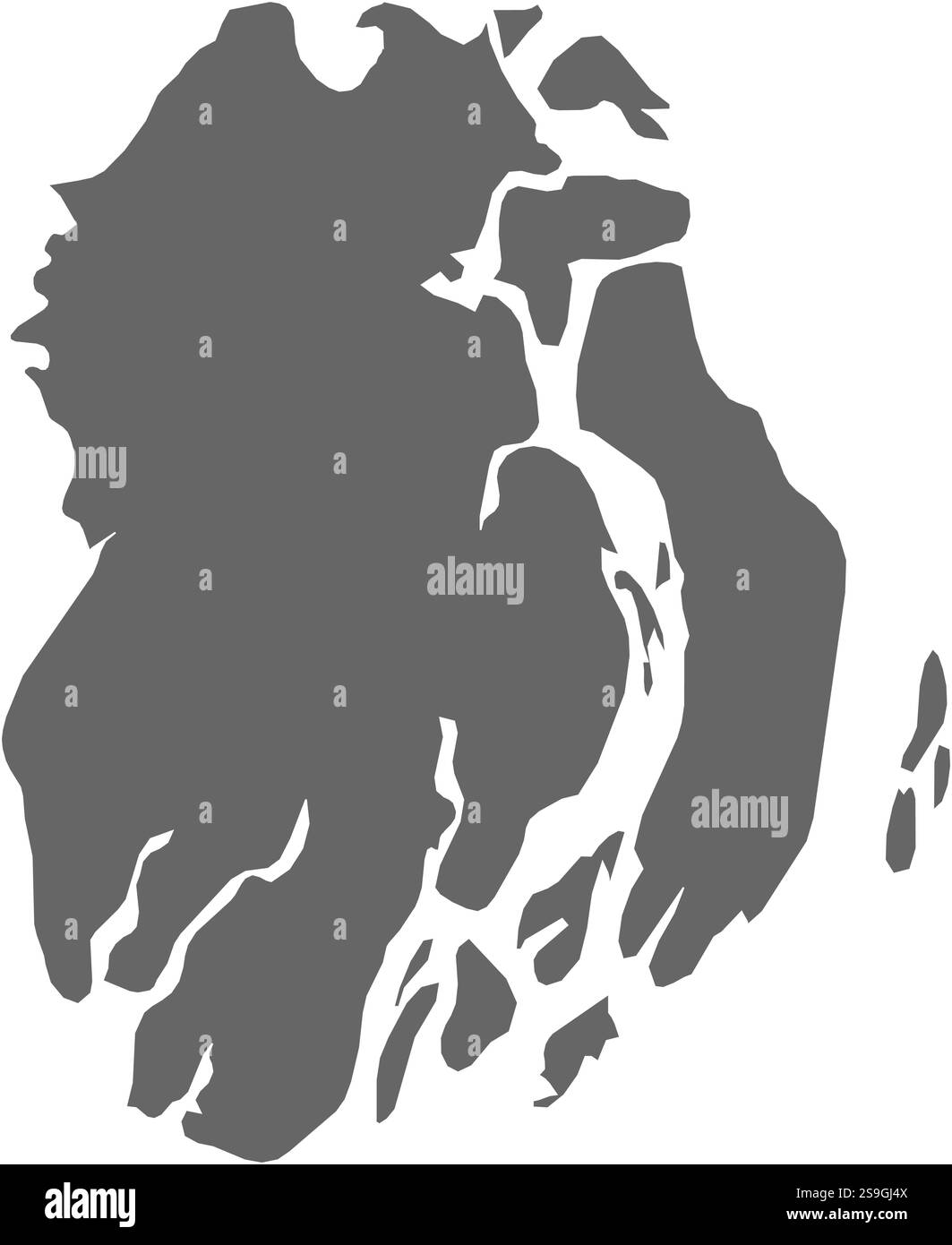 Map of Barisal, a province of Bangladesh Stock Vector Image & Art - Alamy