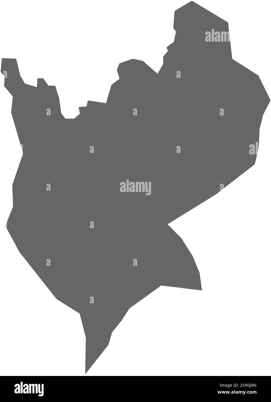 Map of Mwaro, a province of Burundi Stock Vector Image & Art - Alamy