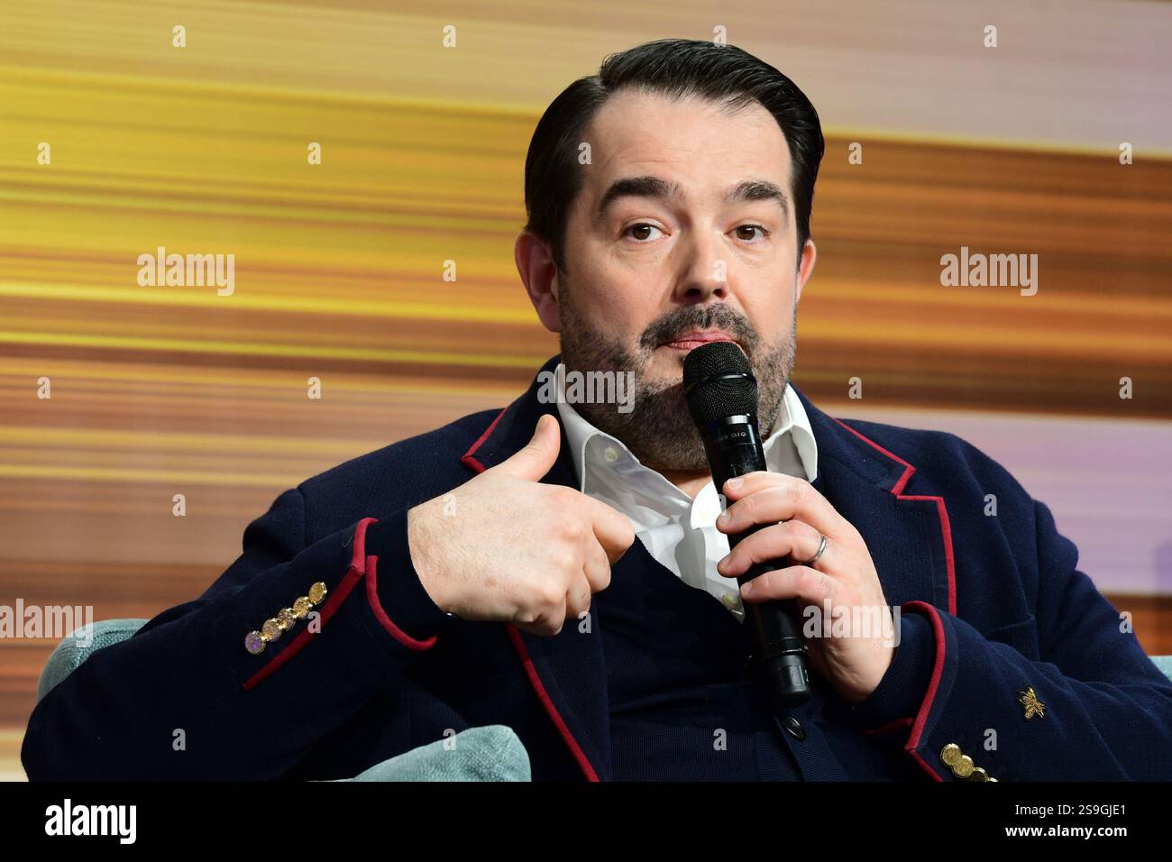 Conference by French chef Jean Pierre Piege at the Sirha catering and ...