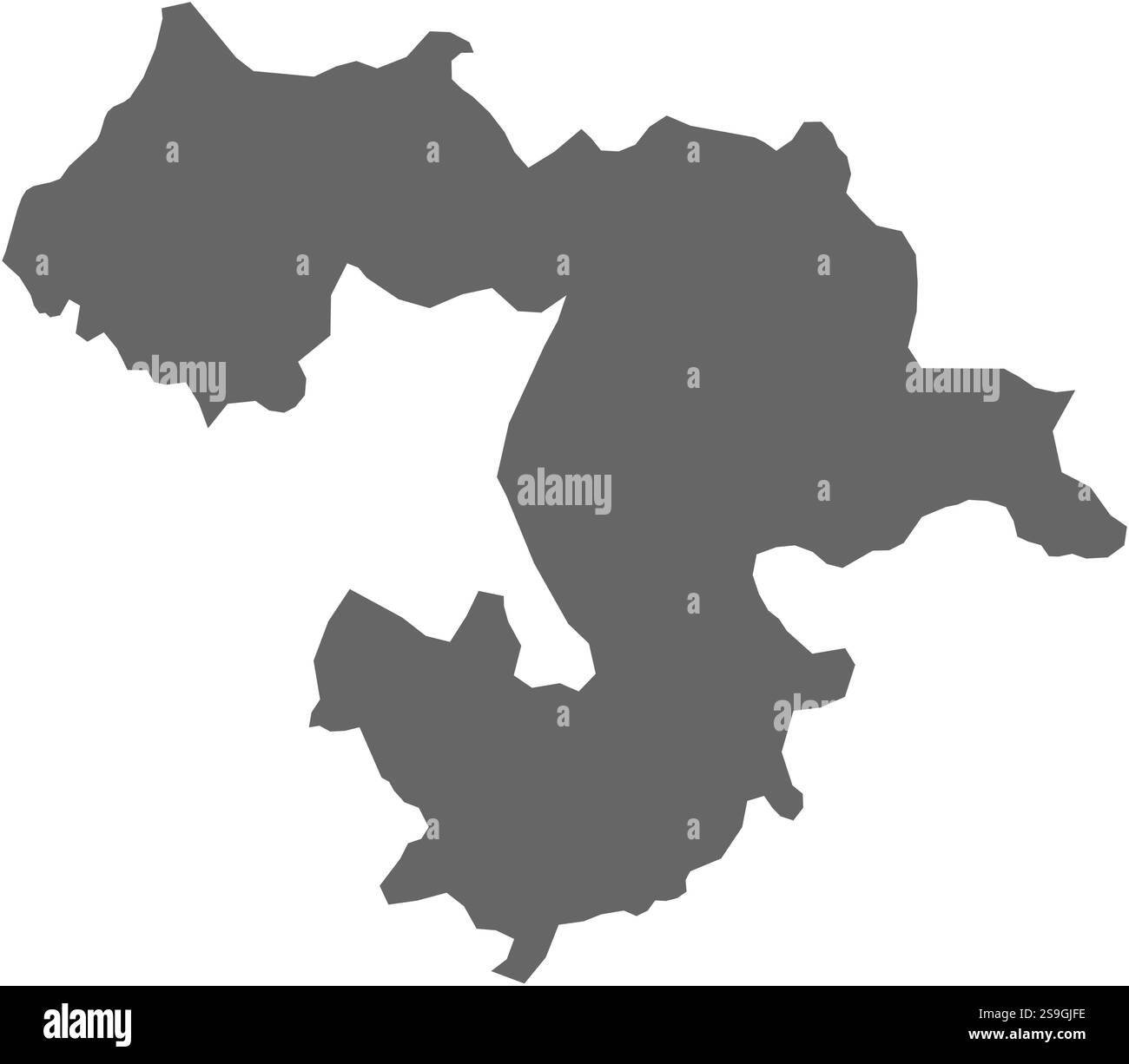 Map of Sofia Province, a province of Bulgaria Stock Vector Image & Art ...