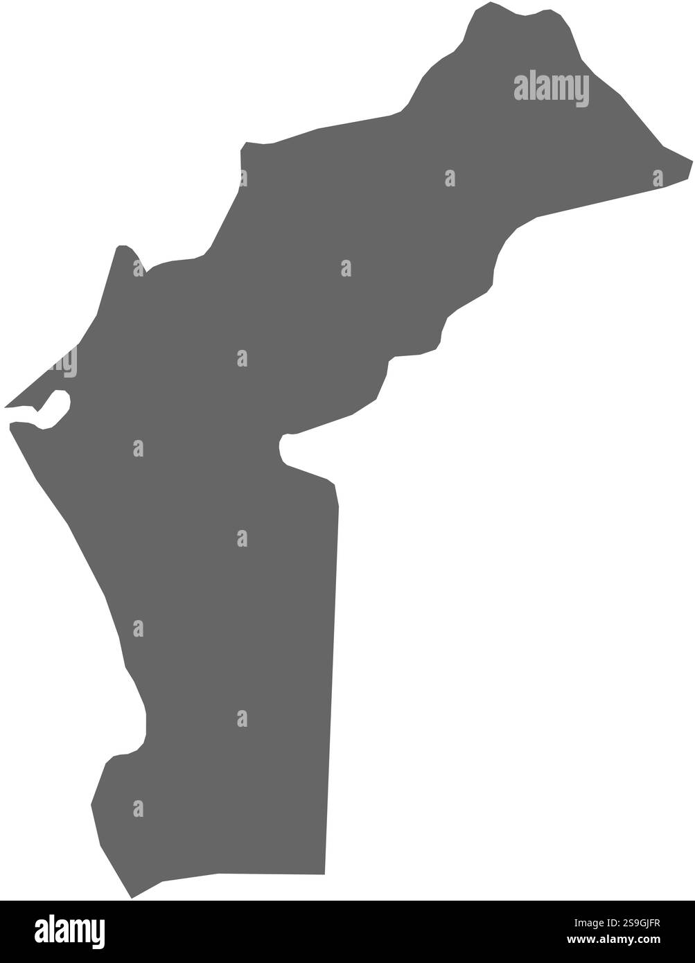 Map of Cabinda, a province of Angola Stock Vector Image & Art - Alamy