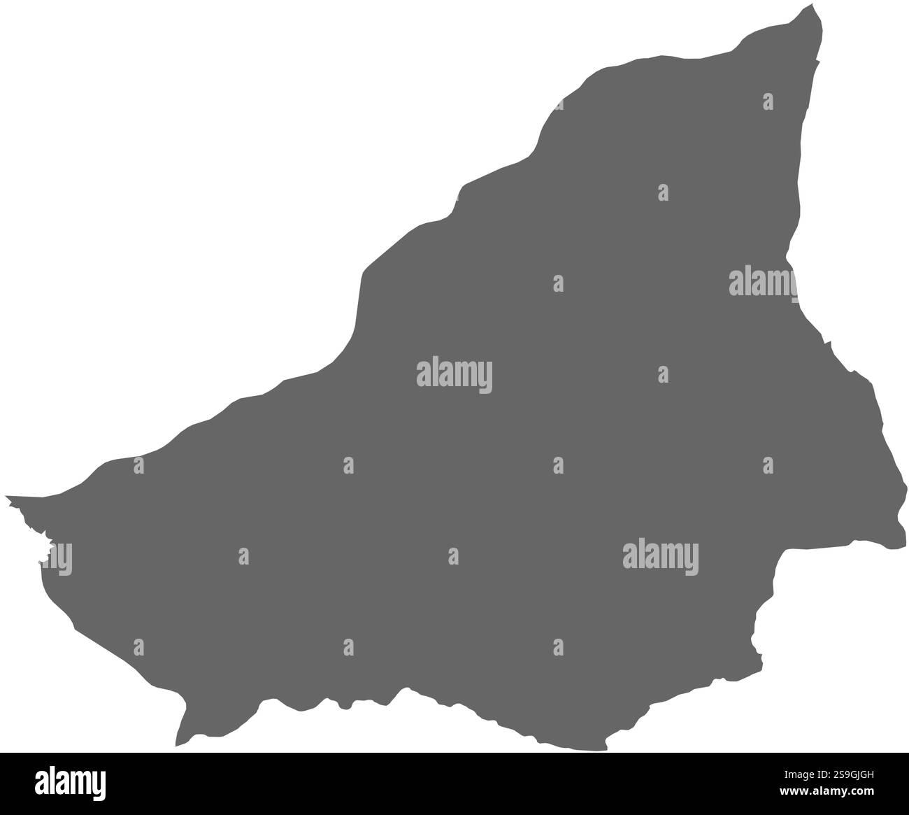 Map of Lunda Sul, a province of Angola Stock Vector Image & Art - Alamy
