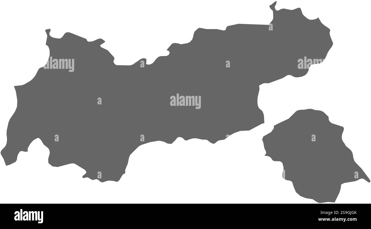 Map of Tyrol, a province of Austria Stock Vector Image & Art - Alamy