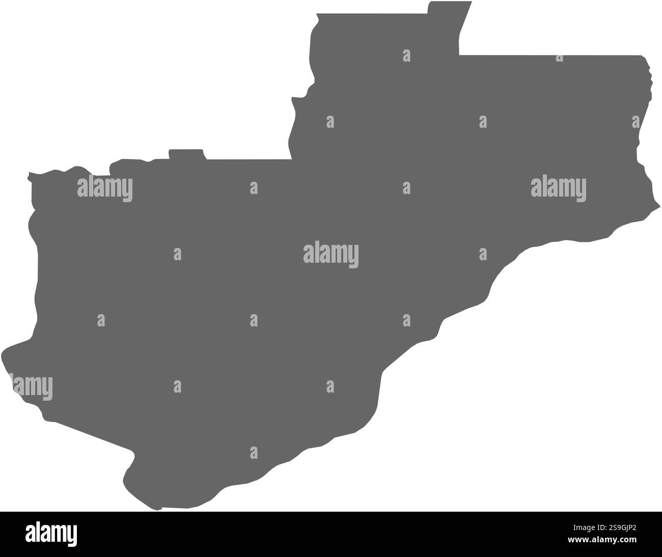 Map of Lunda Norte, a province of Angola Stock Vector Image & Art - Alamy