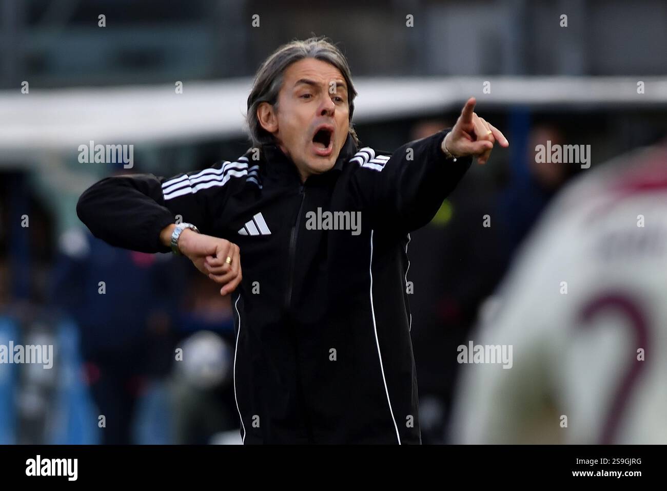 Head coach of Pisa Filippo Inzaghi during AC Pisa vs US Salernitana ...