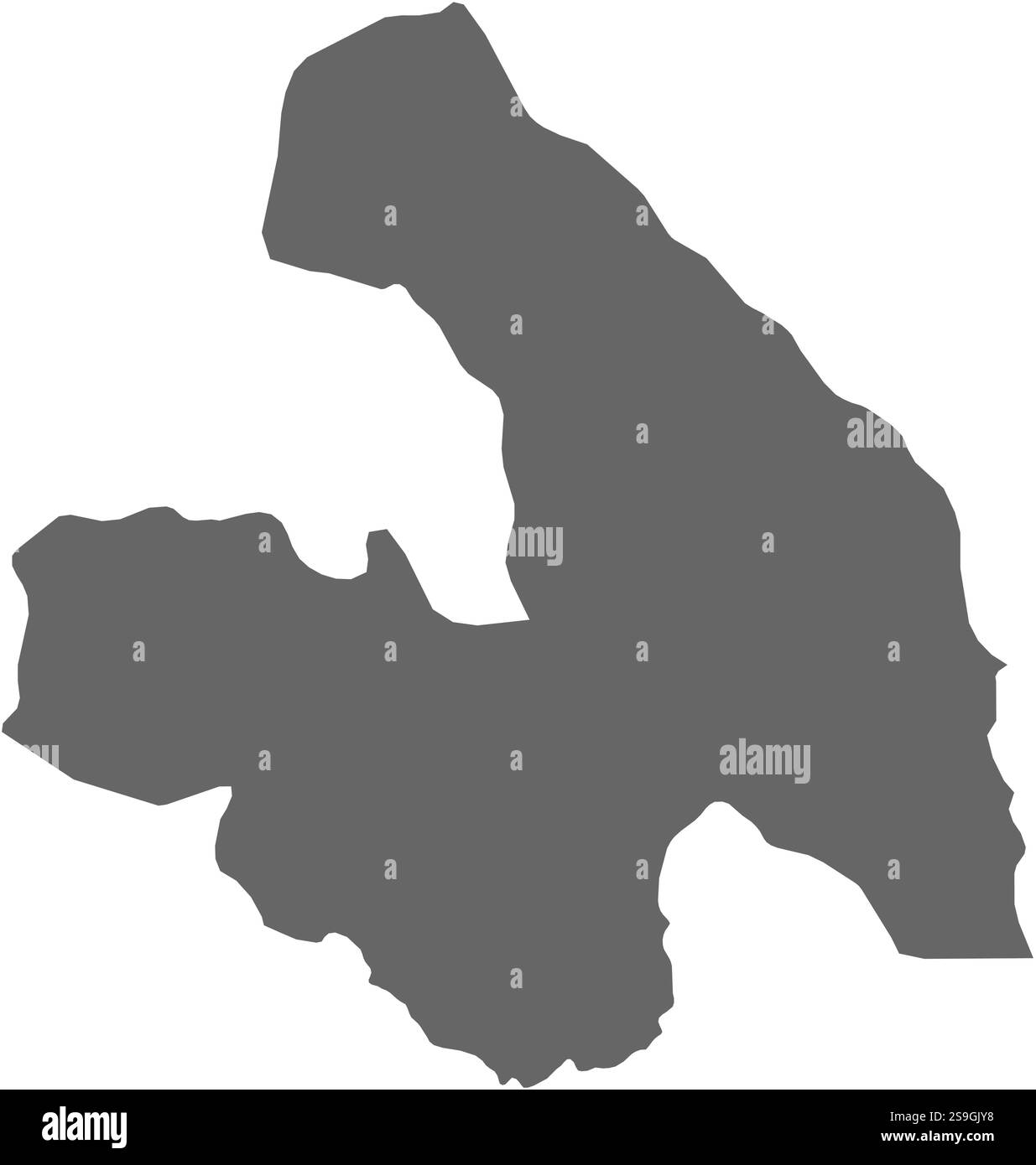 Map of Bafing, a province of Ivory Coast Stock Vector Image & Art - Alamy