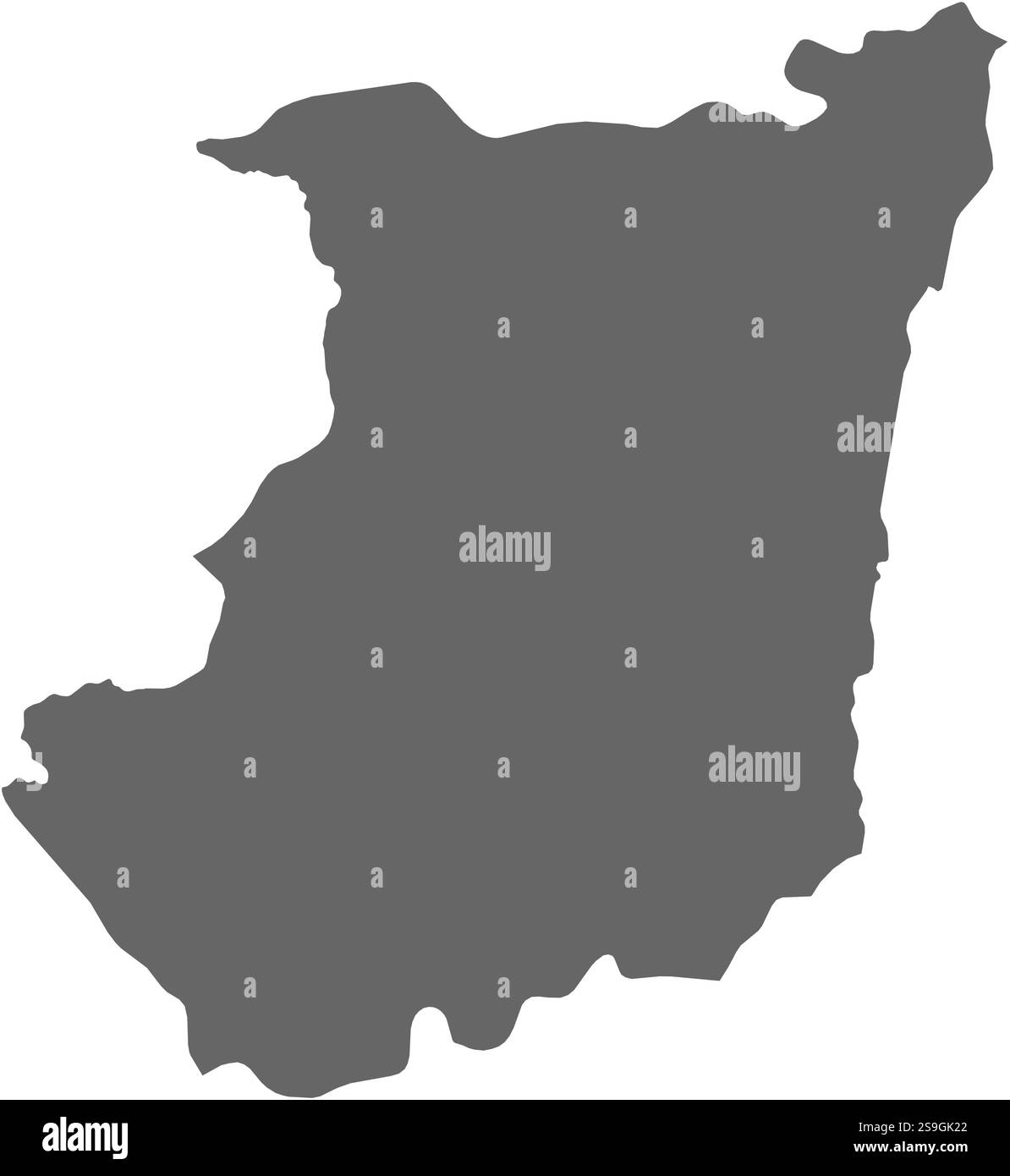 Map of North Kivu, a province of Democratic Republic of the Congo Stock ...