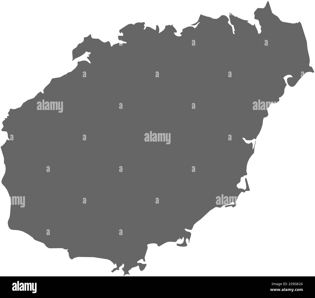 Map of Hainan, a province of China Stock Vector Image & Art - Alamy