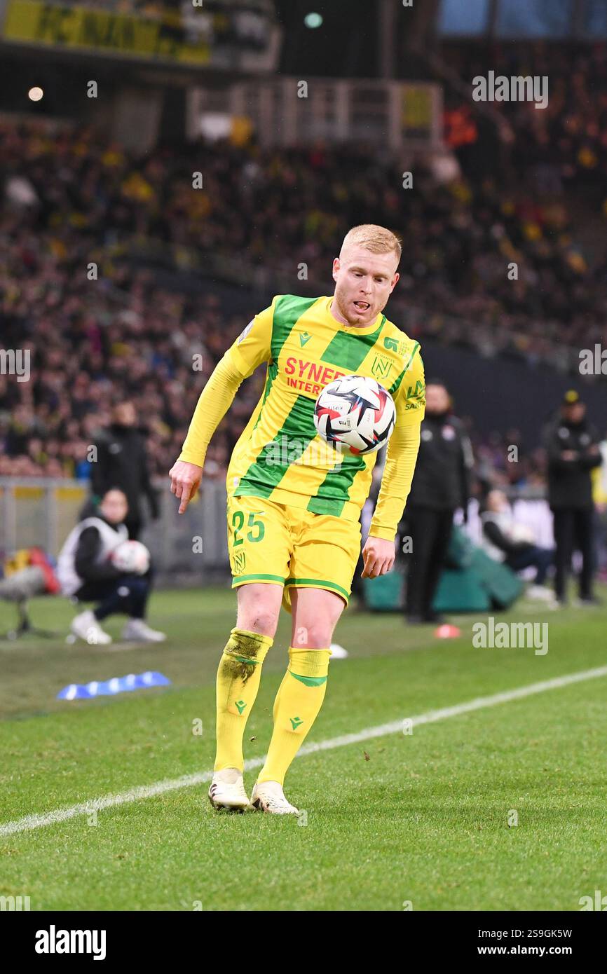 France. 26th Jan, 2025. 25 Florent MOLLET (fcn) during the Ligue 1 ...