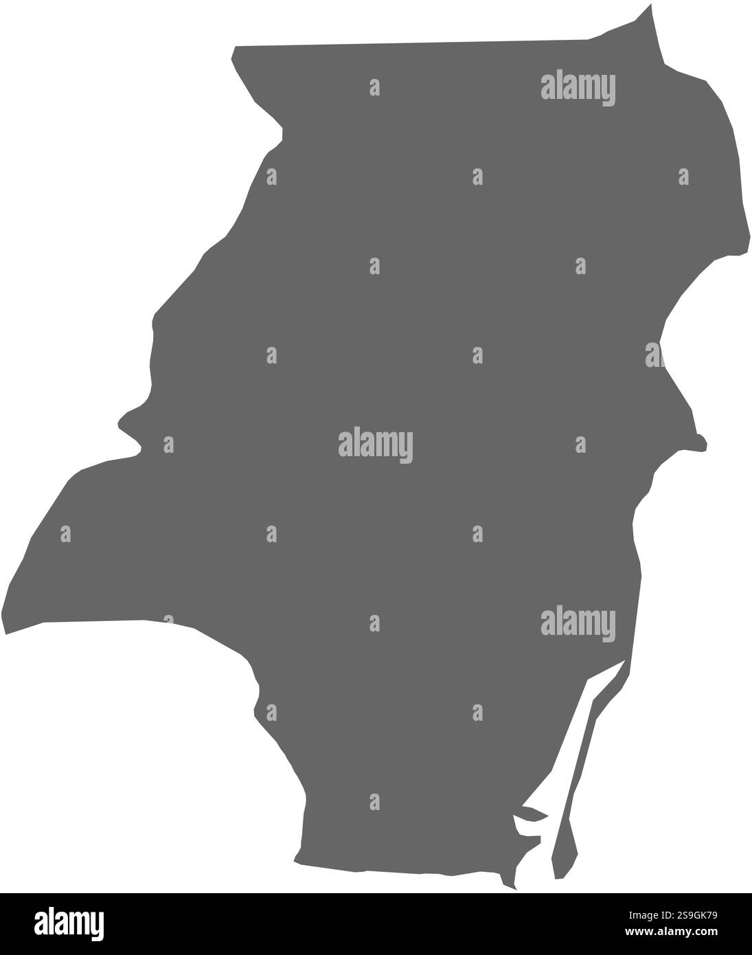 Map of Stann Creek, a province of Belize Stock Vector Image & Art - Alamy