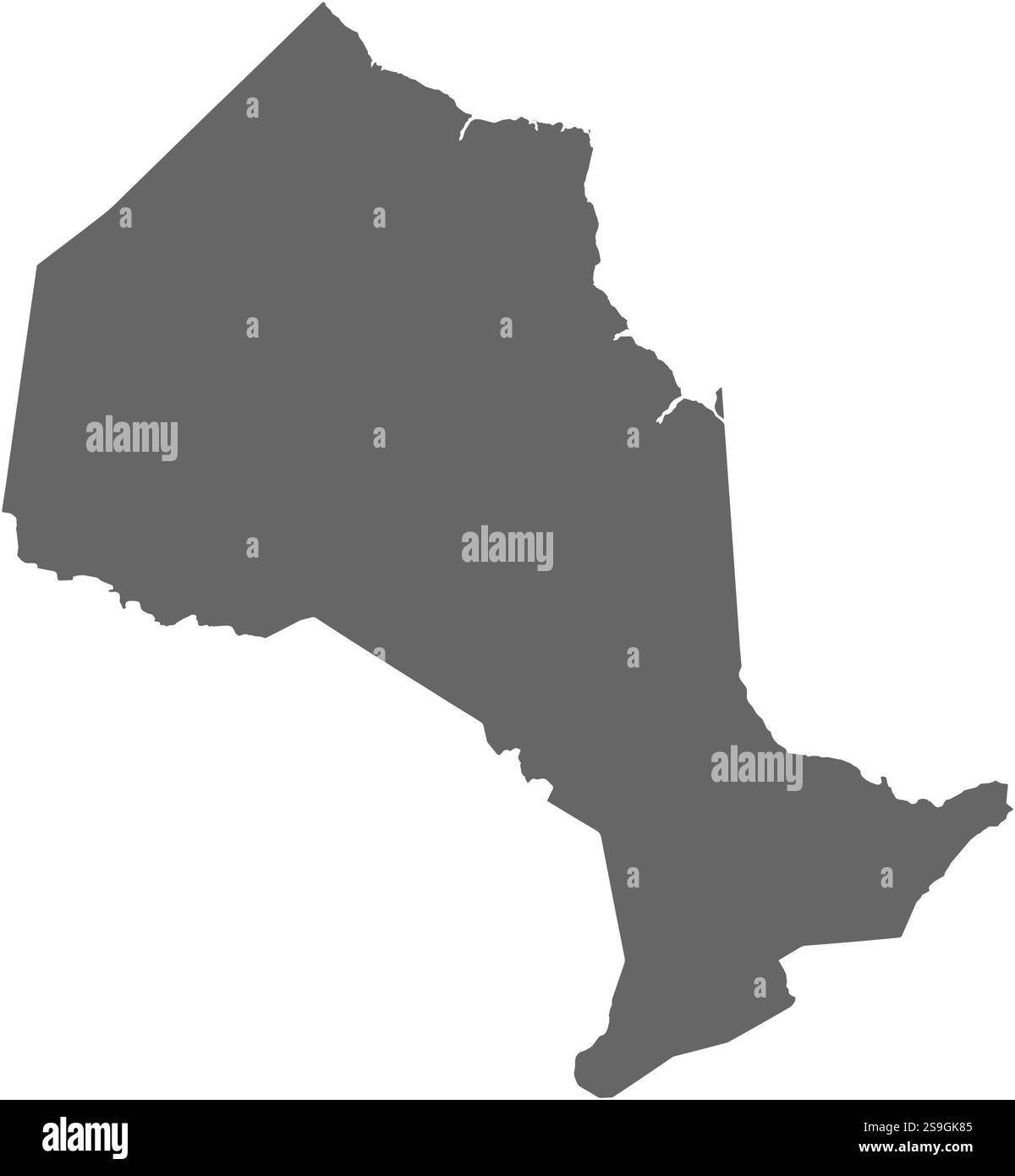 Borders provinces on map Black and White Stock Photos & Images - Alamy