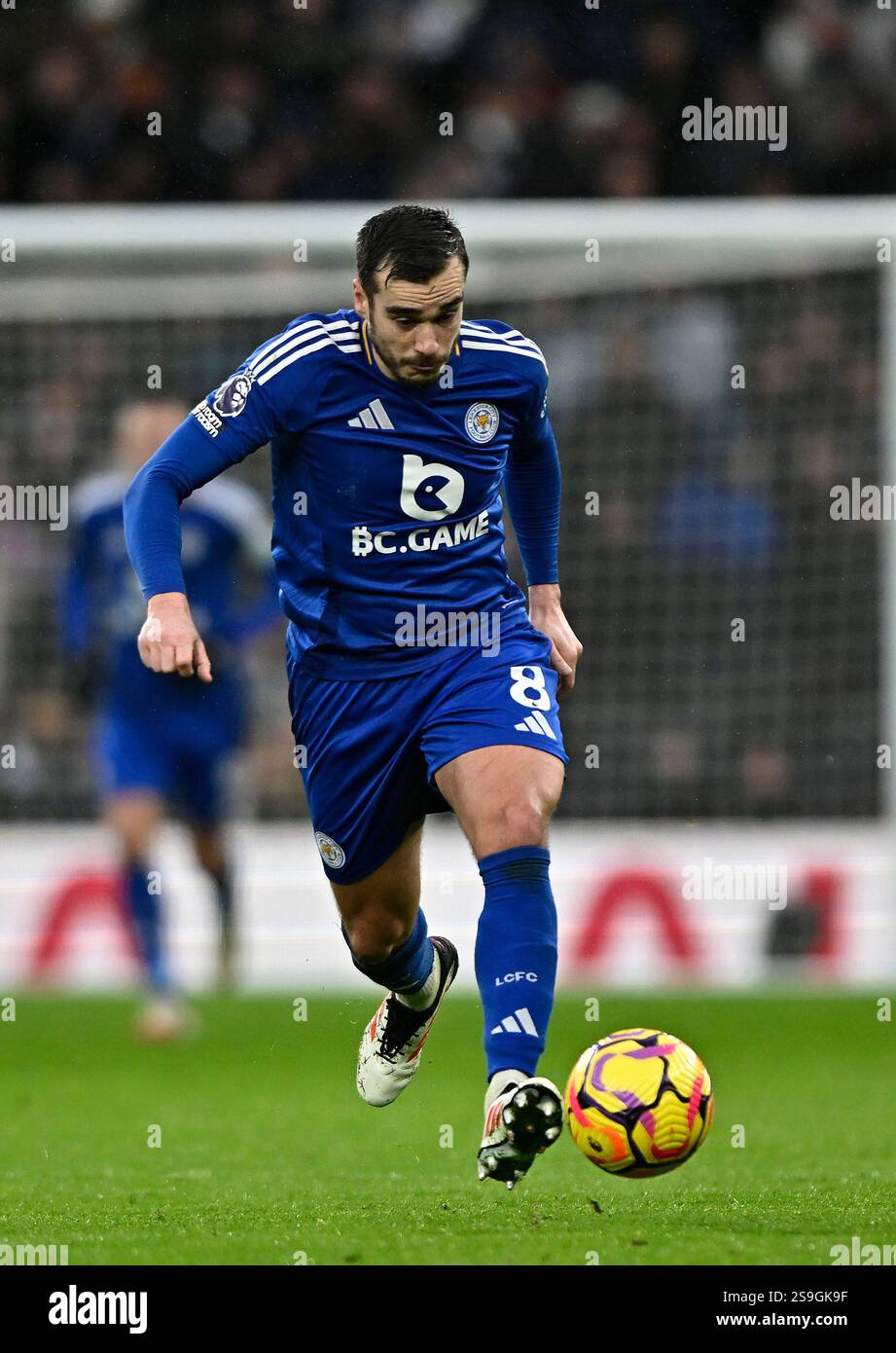 London UK 26th January 2025. Harry Winks (Leicester City) during the ...