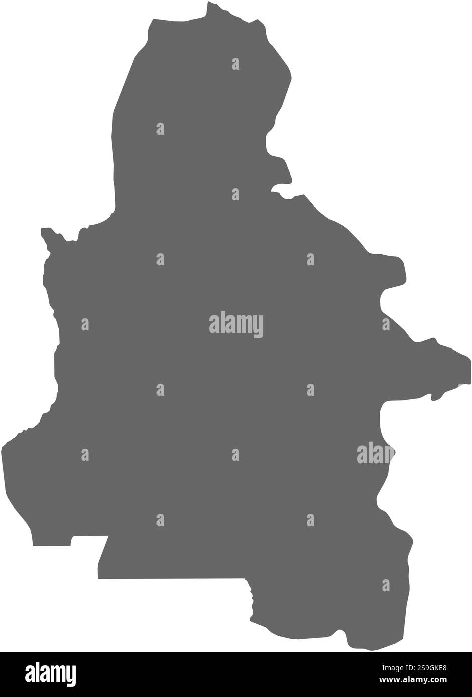 Map of Kasai-Occidental, a province of Democratic Republic of the Congo ...