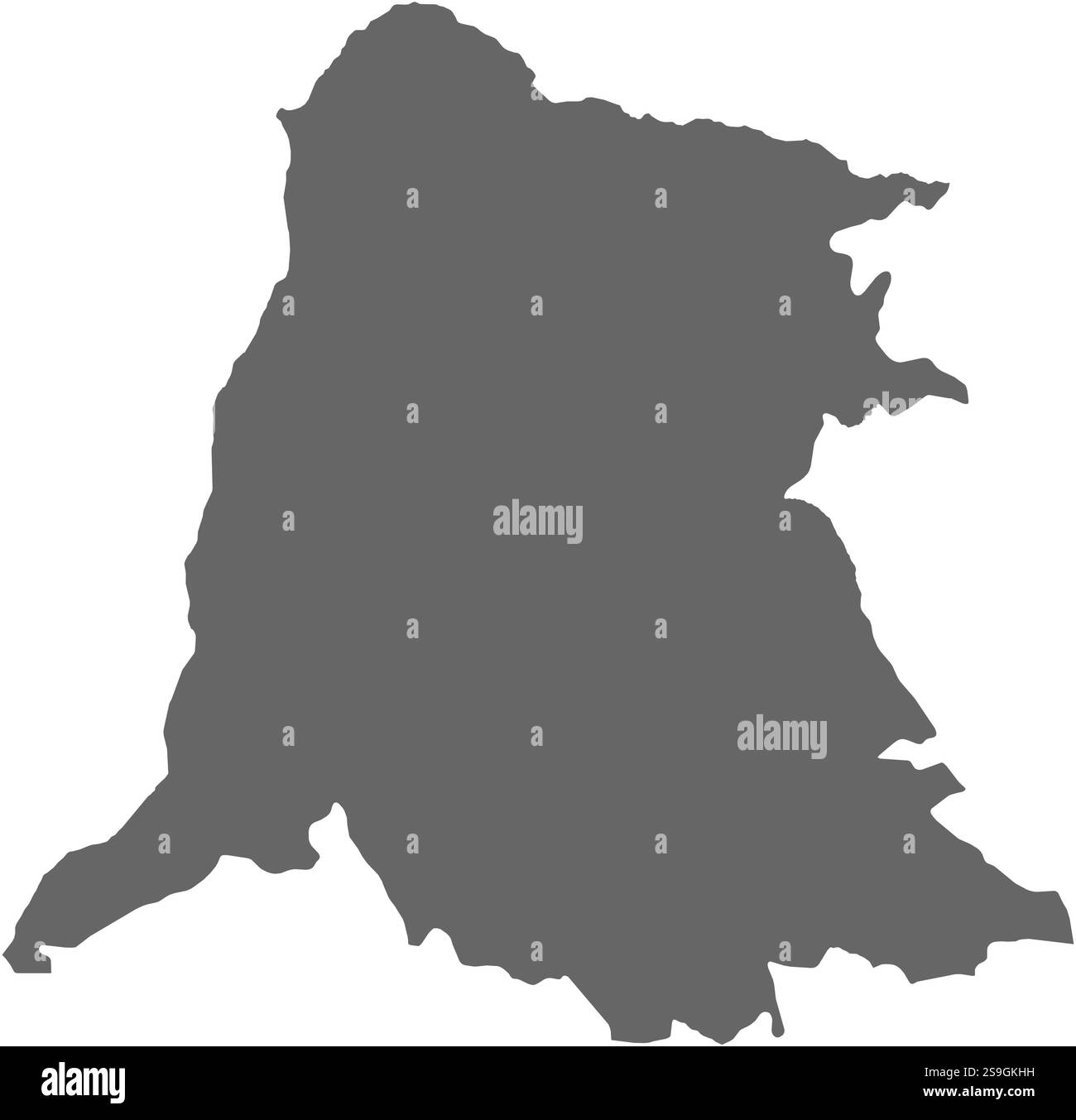Map of Équateur, a province of Democratic Republic of the Congo Stock ...