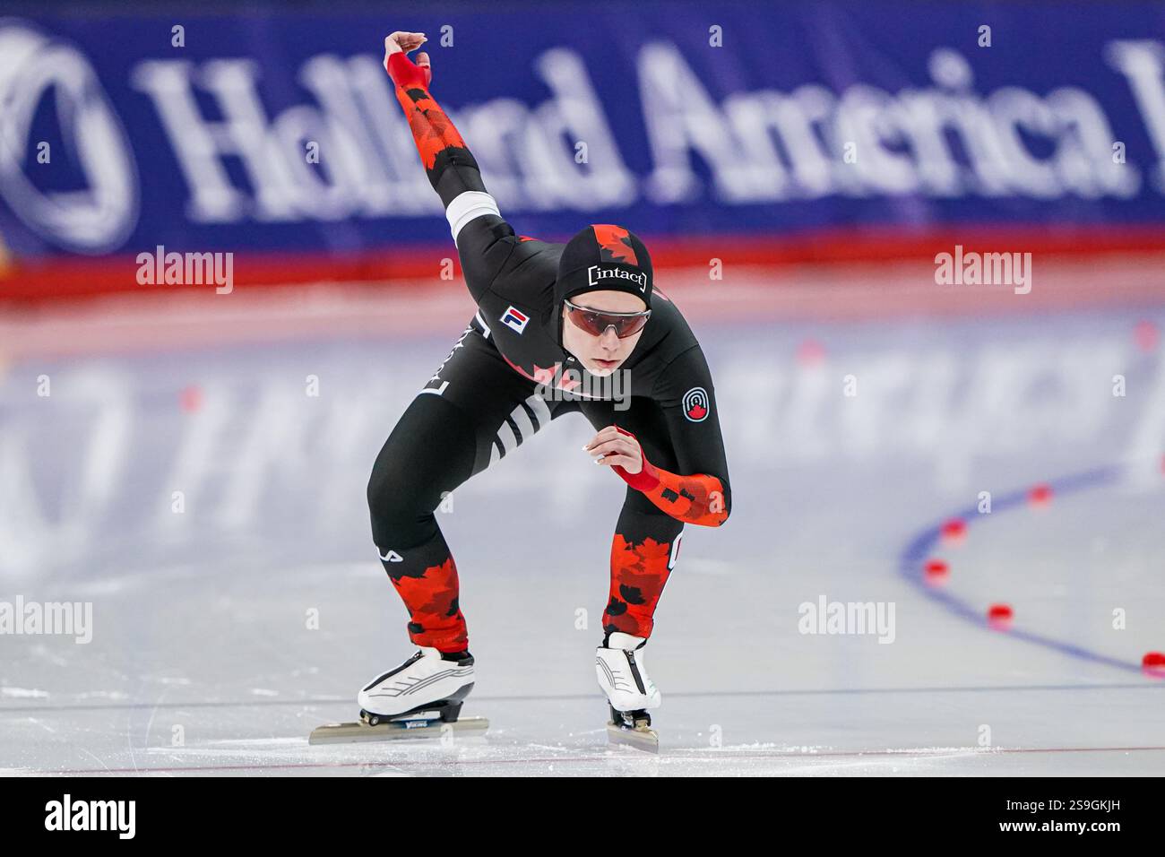 CALGARY, CANADA - JANUARY 26: Jenna Larter of Canada competing during ...