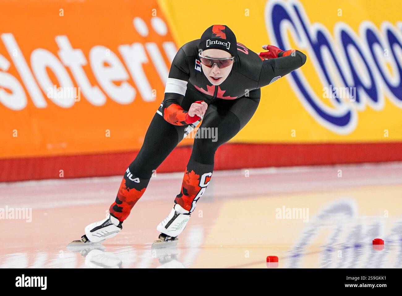 CALGARY, CANADA - JANUARY 26: Jenna Larter of Canada competing during ...