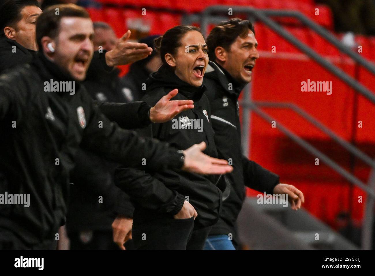 26 January 2025, Bavaria, Ingolstadt: Soccer: 3rd division, FC ...