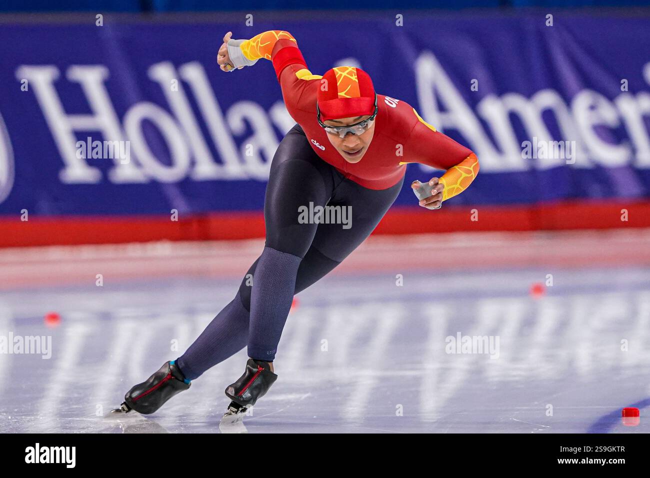 CALGARY, CANADA - JANUARY 26: Luisa Maria Gonzalez of Spain competing ...