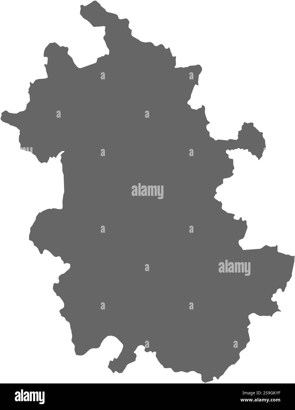 Anhui vector outline map hi-res stock photography and images - Alamy