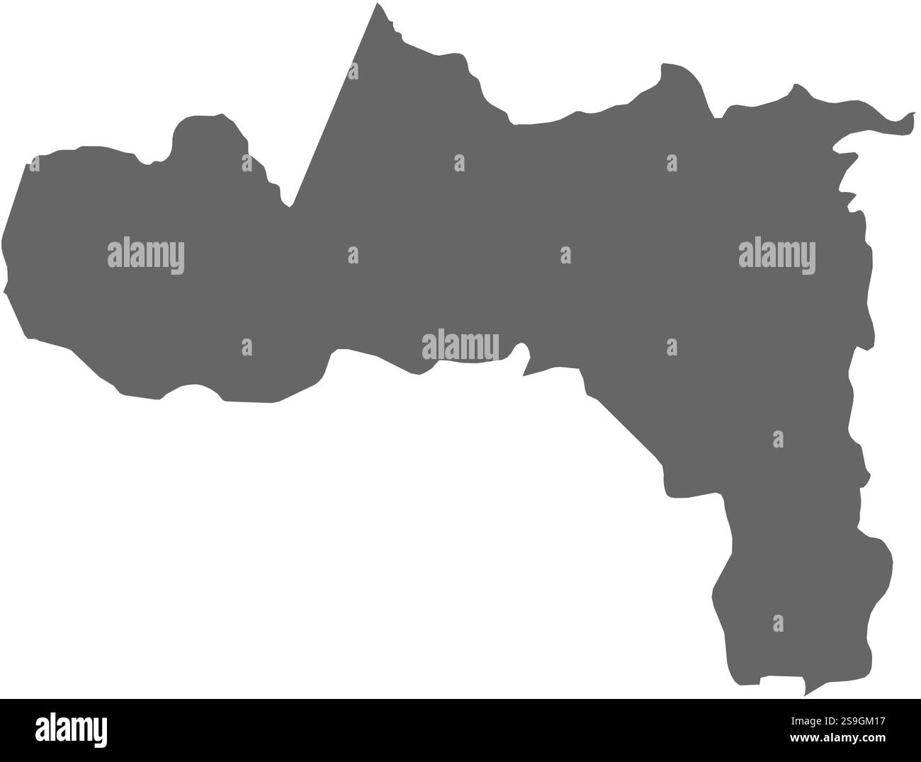 Tigray vector outline map hi-res stock photography and images - Alamy