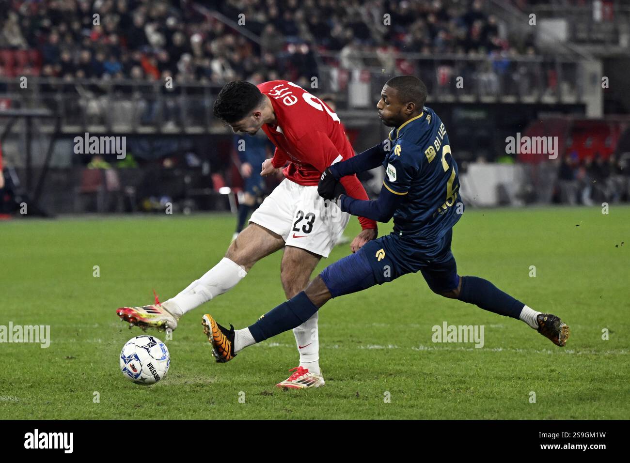 ALKMAAR - (l-r) Mayckel Lahdo of AZ Alkmaar, Said Bakari of Sparta ...
