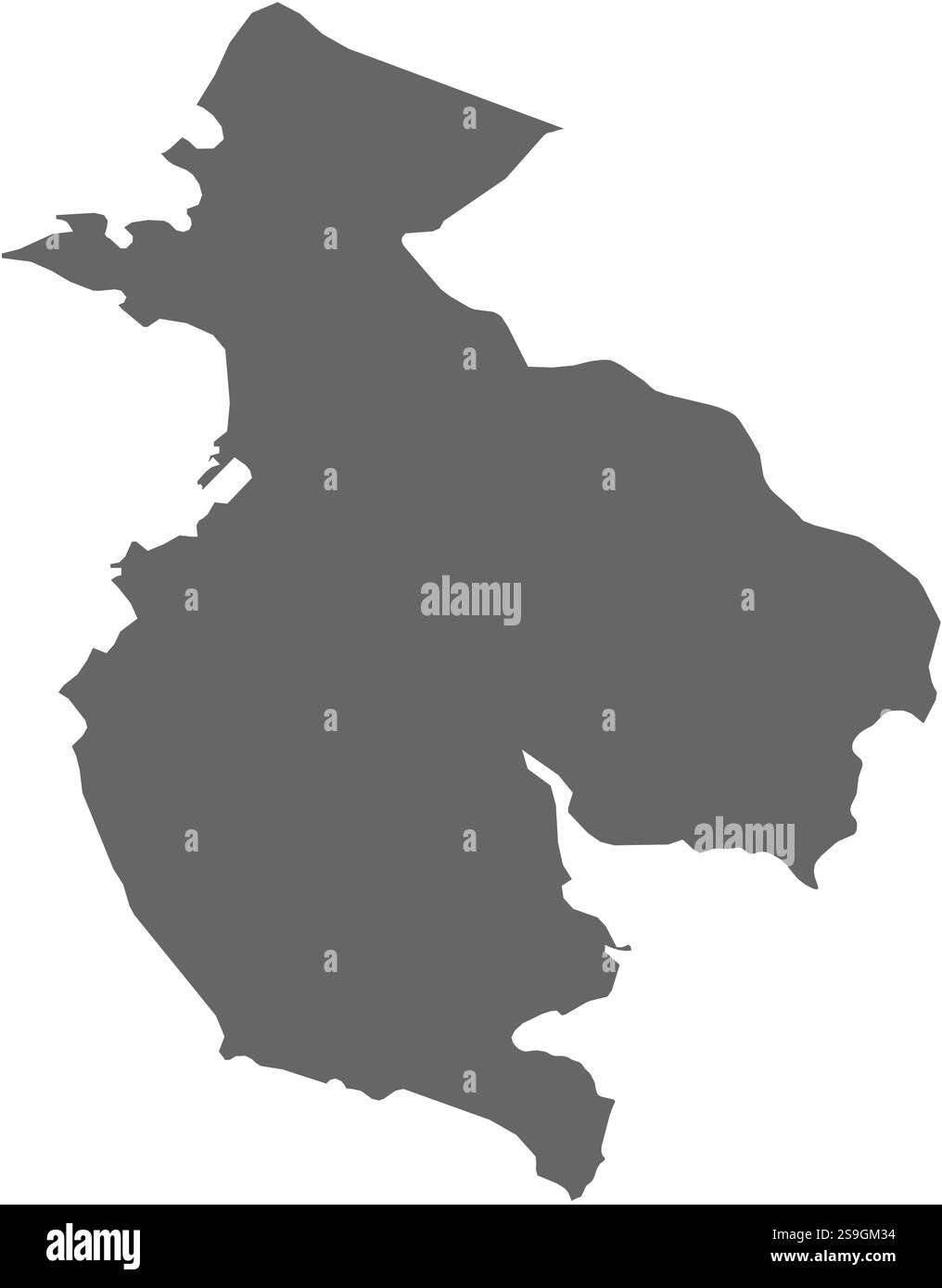 Map of Guanacaste, a province of Costa Rica Stock Vector Image & Art ...