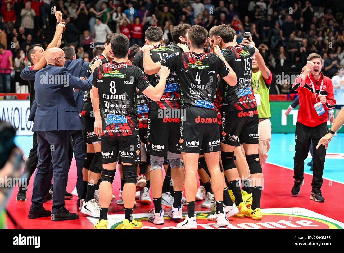 Cucine Lube Civitanova celebrates after winning the Final Four - Coppa ...