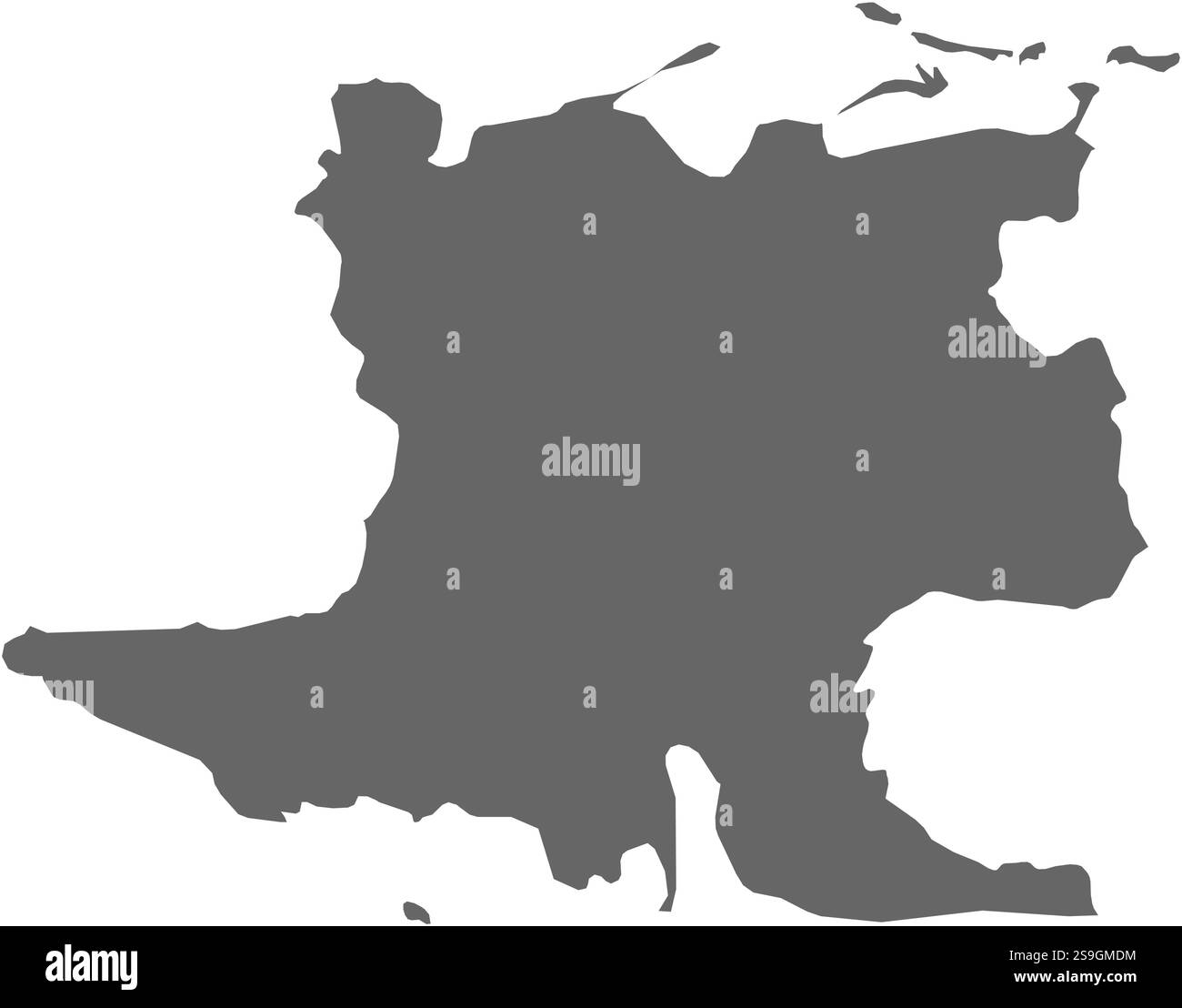 Map of Matanzas, a province of Cuba Stock Vector Image & Art - Alamy