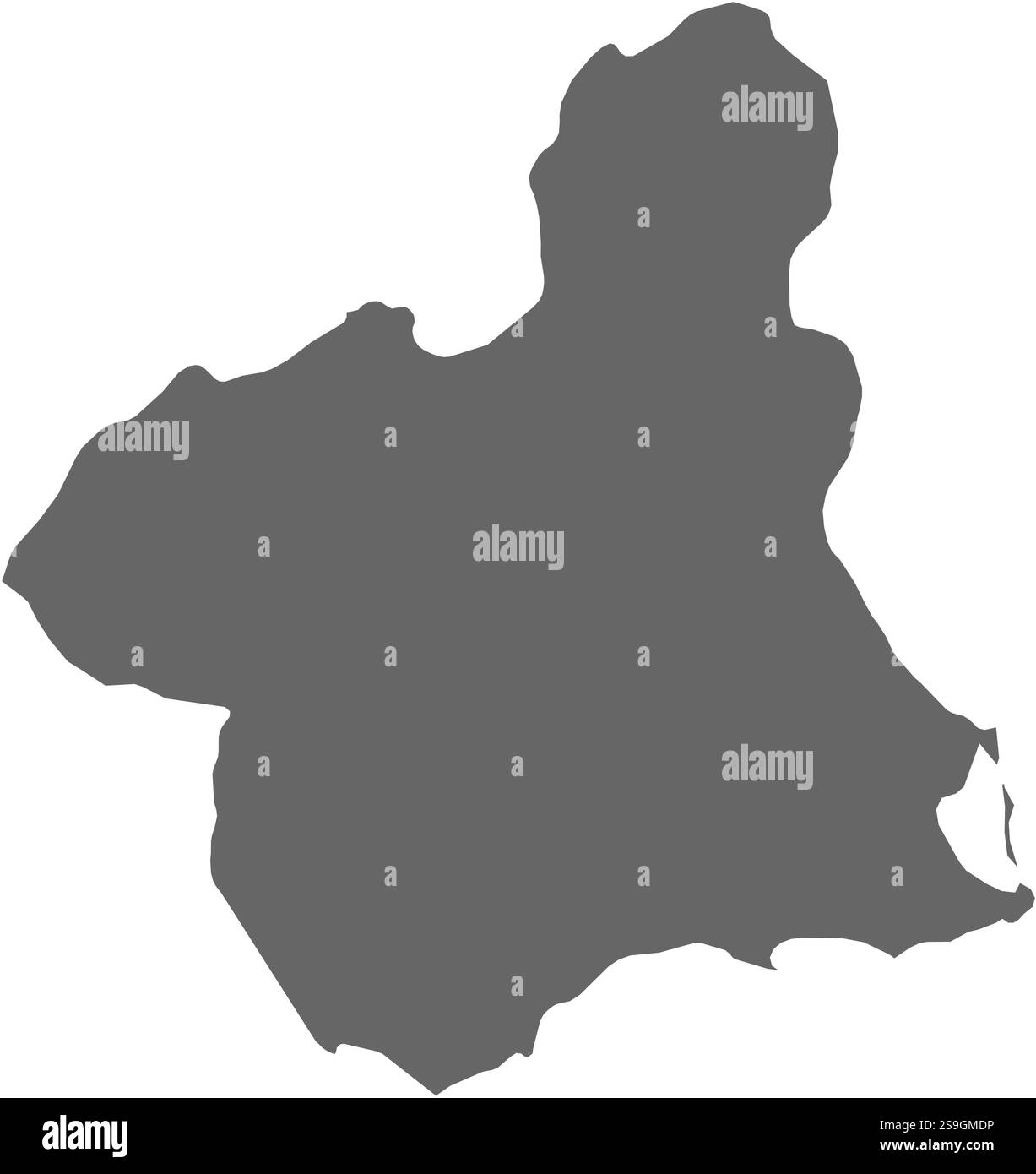 Murcia spain region map outline hi-res stock photography and images - Alamy