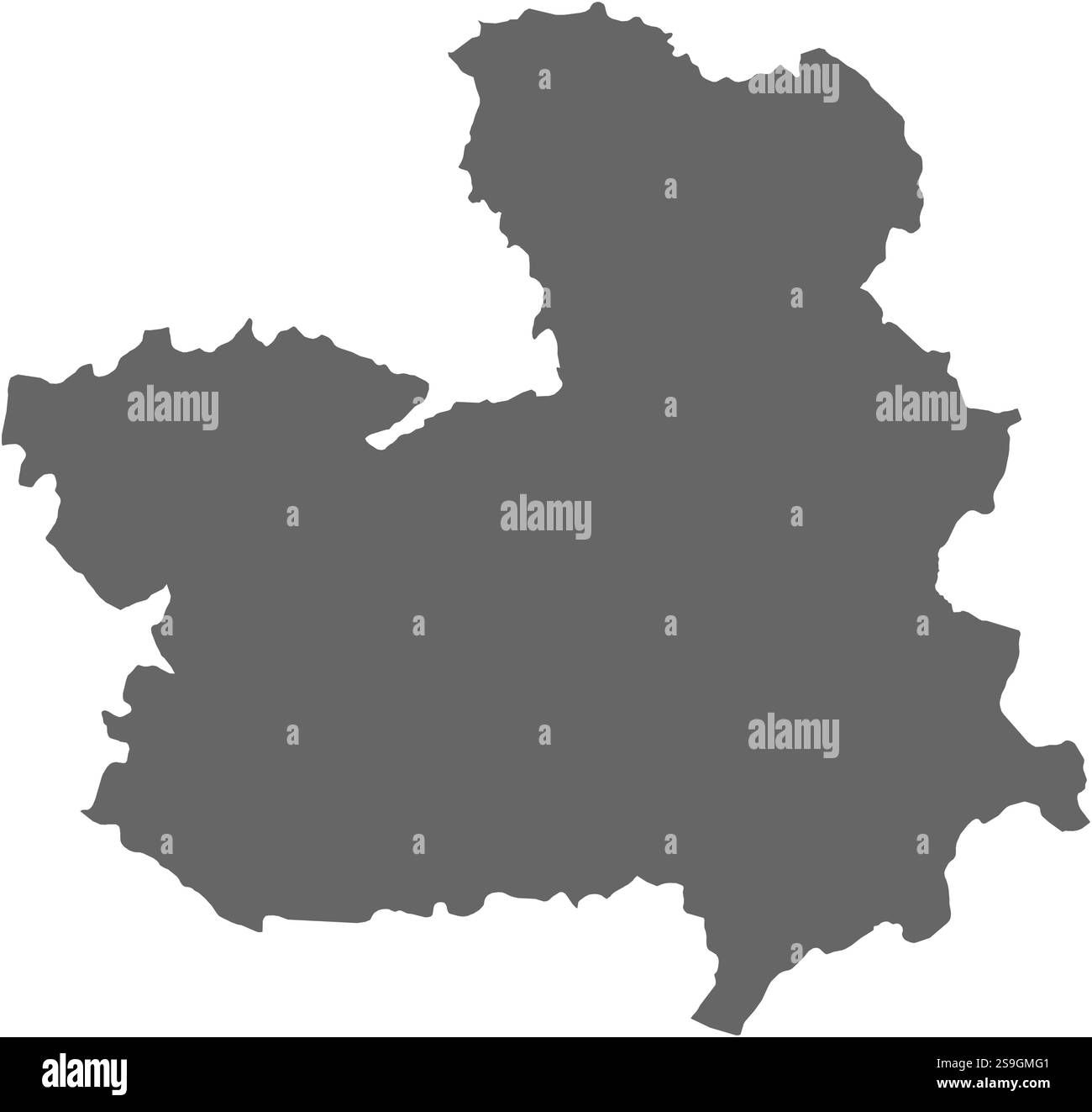Map of Castile-La Mancha, a province of Spain Stock Vector Image & Art ...