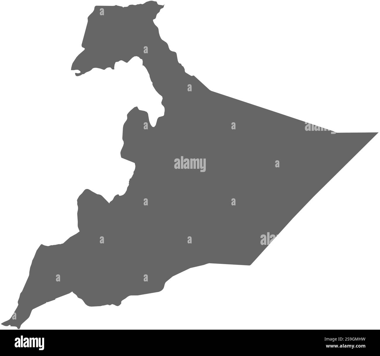 Map of Somali, a province of Ethiopia Stock Vector Image & Art - Alamy