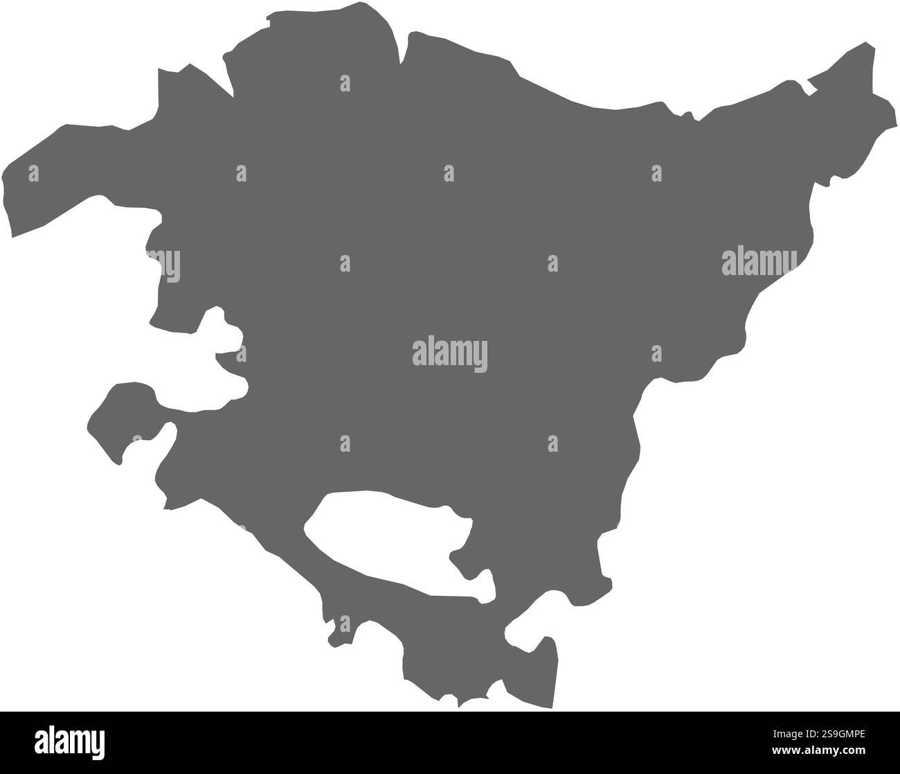 Map of Basque Country, a province of Spain Stock Vector Image & Art - Alamy