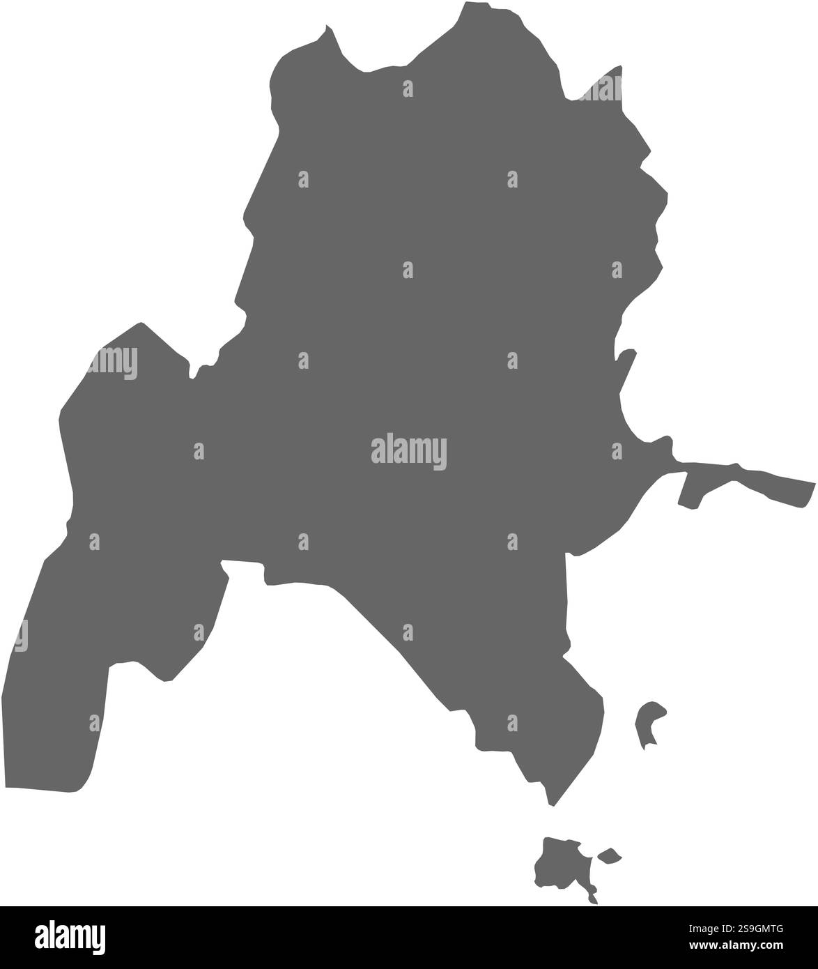 Map of Benishangul-Gumuz, a province of Ethiopia Stock Vector Image ...