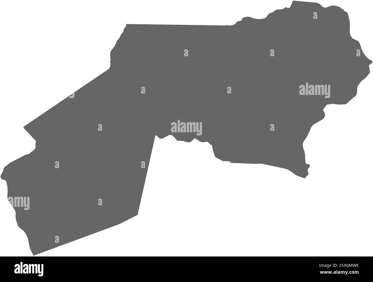 Ogooue ivindo vector map hi-res stock photography and images - Alamy