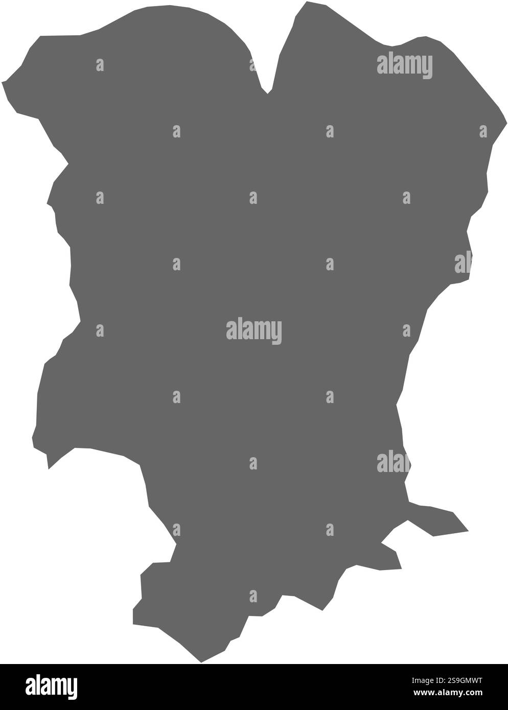 Map of Mtskheta-Mtianeti, a province of Georgia Stock Vector Image ...