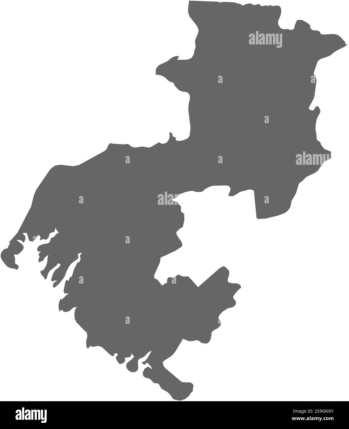 Map of Boké, a province of Guinea Stock Vector Image & Art - Alamy