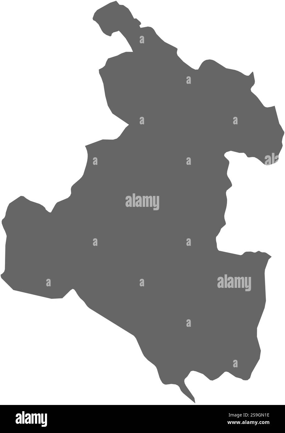 Map of Karlovac, a province of Croatia Stock Vector Image & Art - Alamy