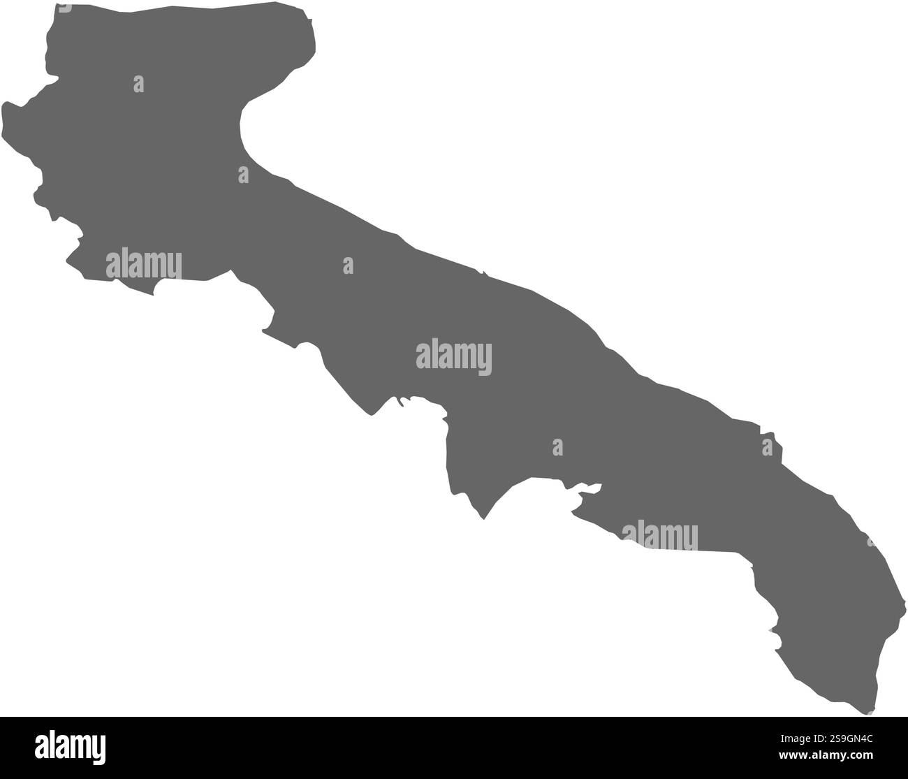 Map of Apulia, a province of Italy Stock Vector Image & Art - Alamy