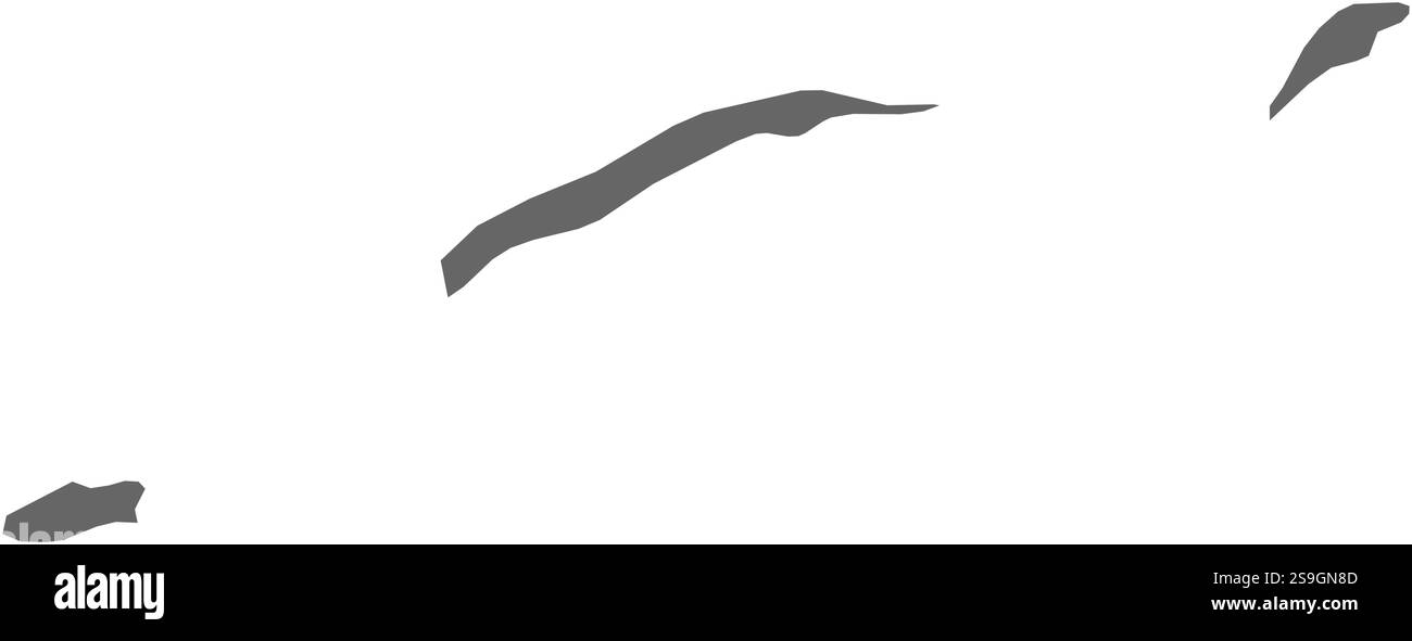 Islas de la bahia outline map hi-res stock photography and images - Alamy