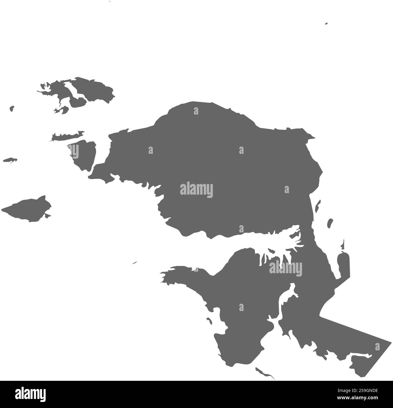 Map of West Papua, a province of Indonesia Stock Vector Image & Art - Alamy