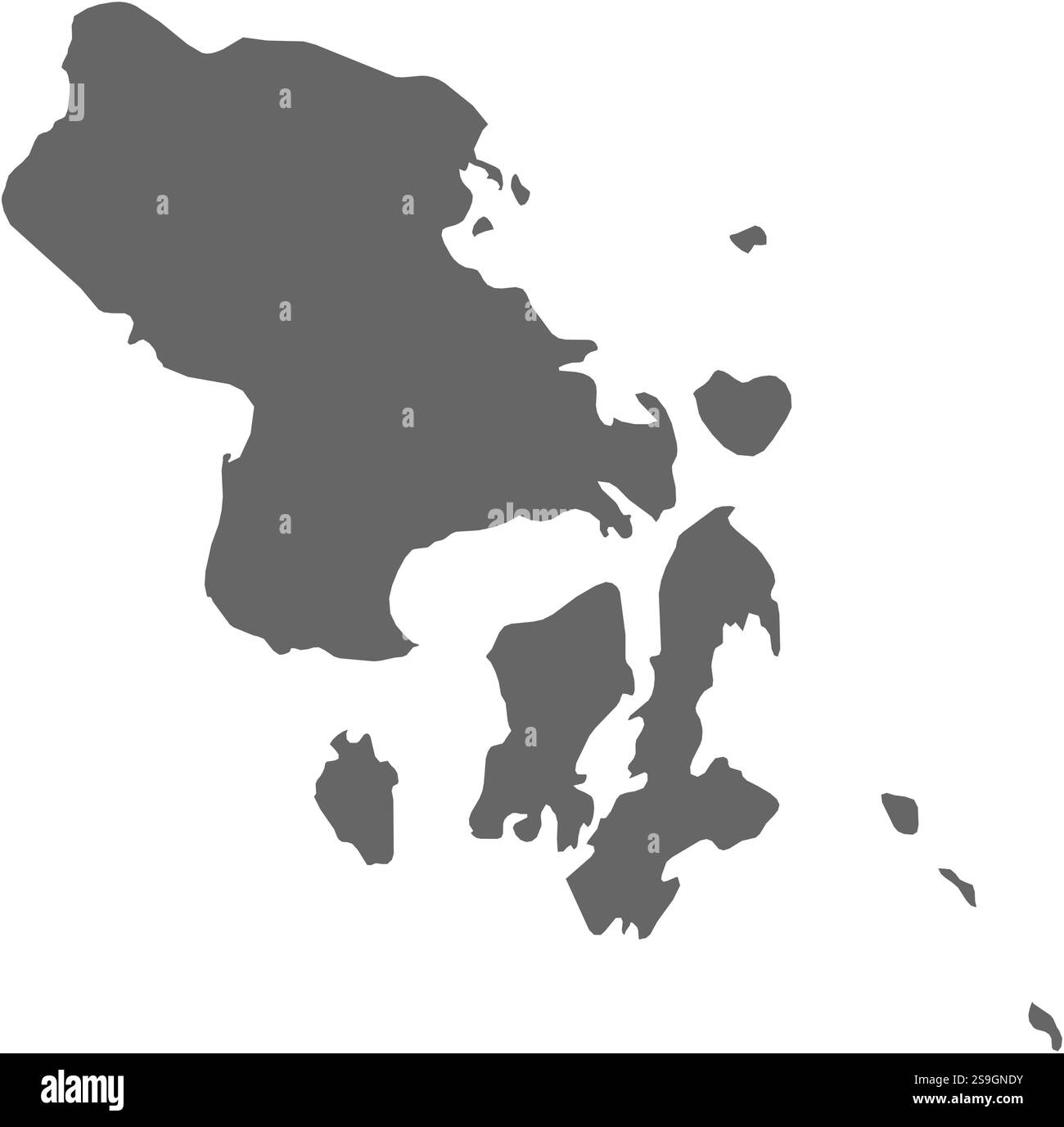 Map of Southeast Sulawesi, a province of Indonesia Stock Vector Image ...